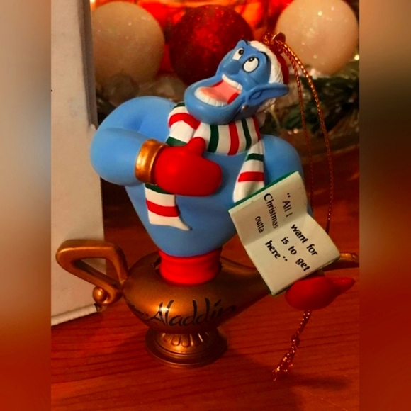 Disney | Holiday | Disney Christmas Magic Collectablealaddin Genie ...